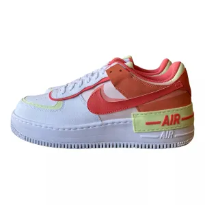 Nike Women's Air Force 1 Shoe, White/Magic Ember, 11.5