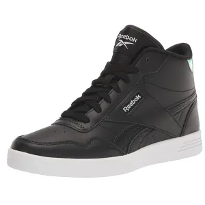 Reebok Women's Club C High Top Sneaker, Black/White, 6